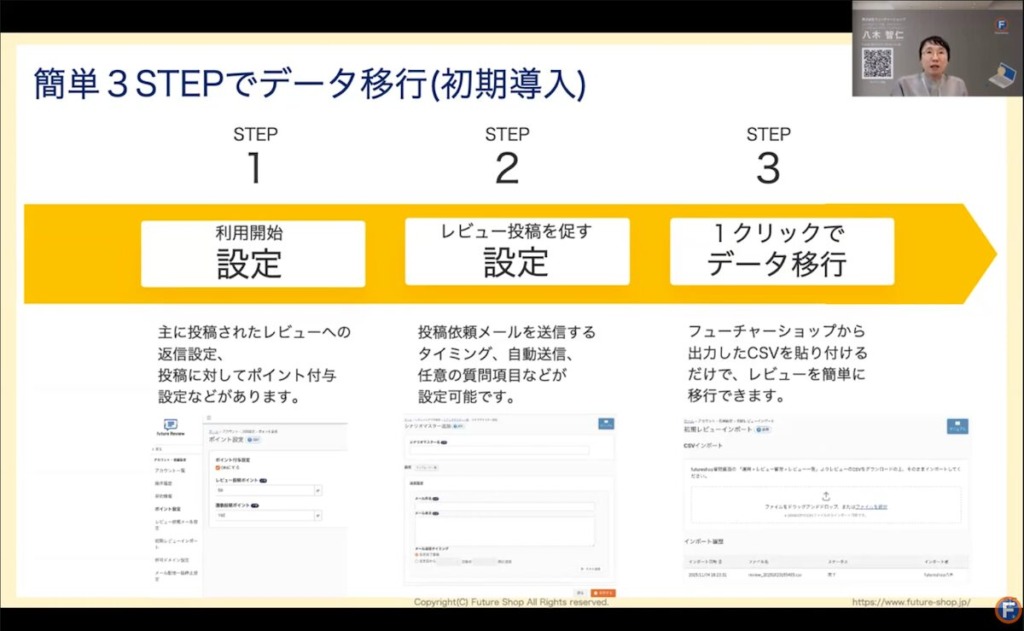 レビュー収集を自動化し、コメント返信で関係構築できる「future Review」の活用法【自社EC向けセミナーレポート】